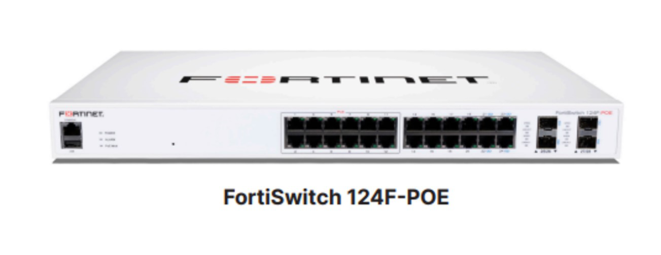 Fortinet FS-124F-POE FortiSwitch Networking Switch