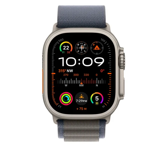 Apple 49mm Blue Alpine Loop Watch Band Strap - Small
