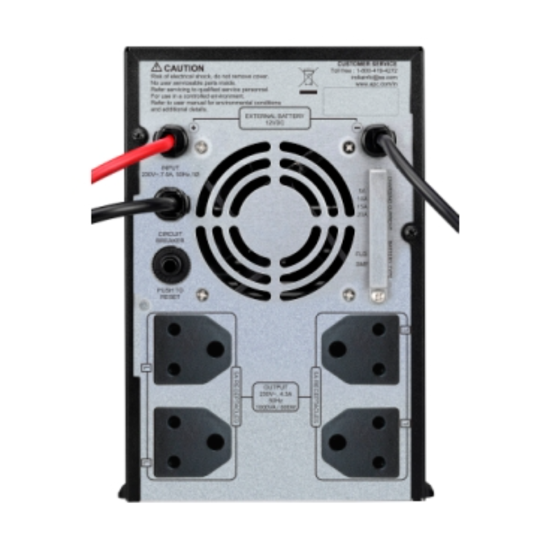 APC BX1000UXI Back-UPS 1000VA, 230V without Battery with Selectable ...