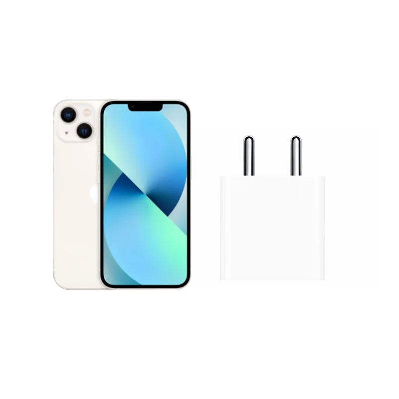 Apple iPhone 13 Bundle - 128GB, Starlight, 20W Power Adapter - MPN ...