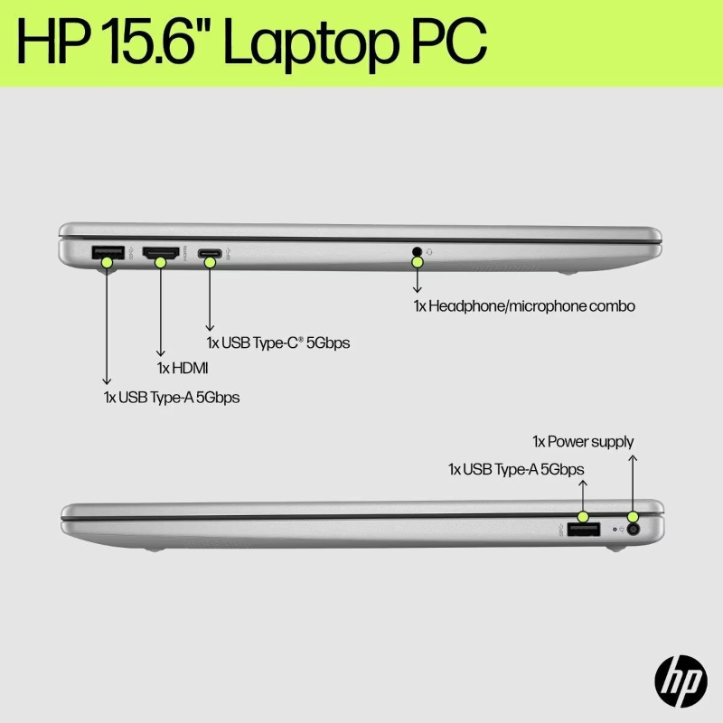 HP Laptop 15-hr0001TU, Natural Silver Laptop, Intel Core i5-1355U ...