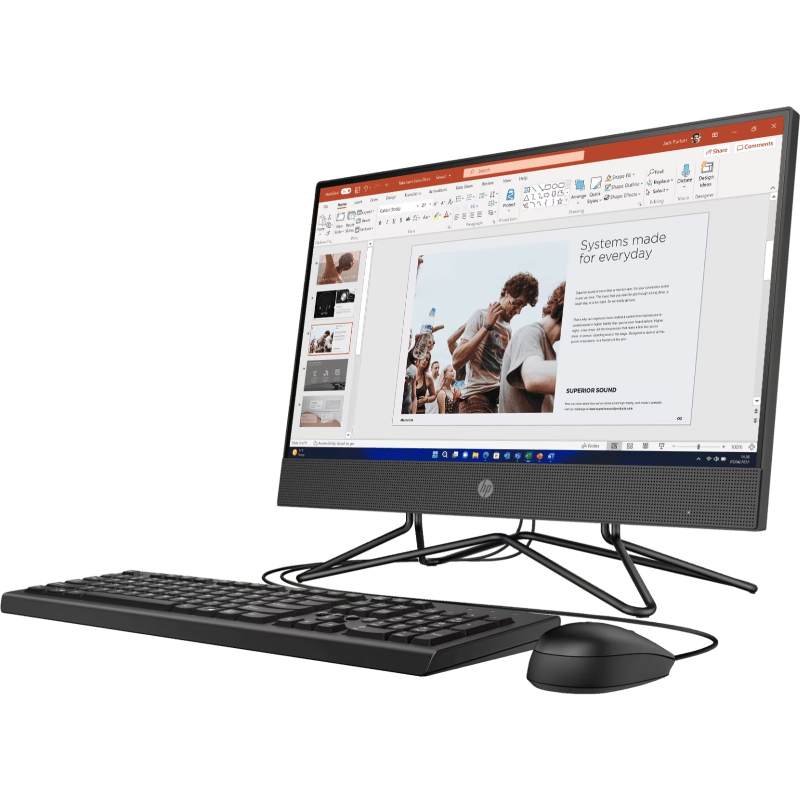 HP 200 PRO G4 843B6PA All-in-One Desktop PC, Intel Core i5-1235U, 8GB ...