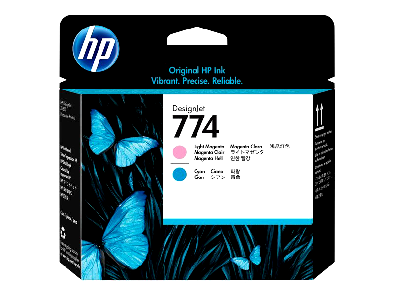 HP 774 - light magenta, light cyan - printhead