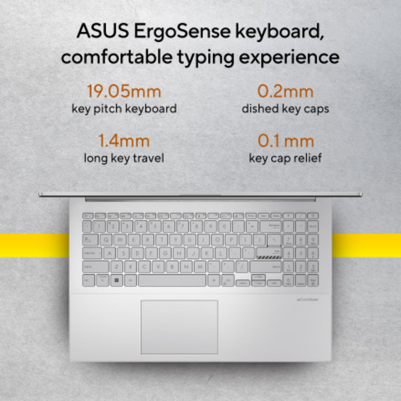 Asus Vivobook Go 15 E1504FA-NJ541WS Cool Silver Laptop, AMD Ryzen 5 ...