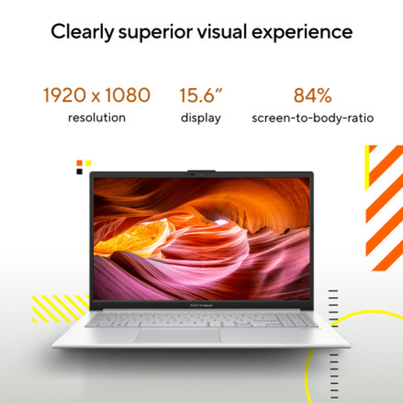 Asus Vivobook Go 15 E1504FA-NJ541WS Cool Silver Thin and Light Laptop ...