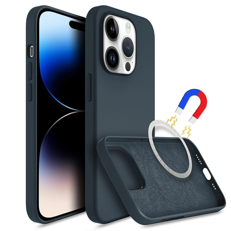 MOBUSA Liquid Silicone Case for iPhone 16 Pro 6.3 inch with Aluminum ...